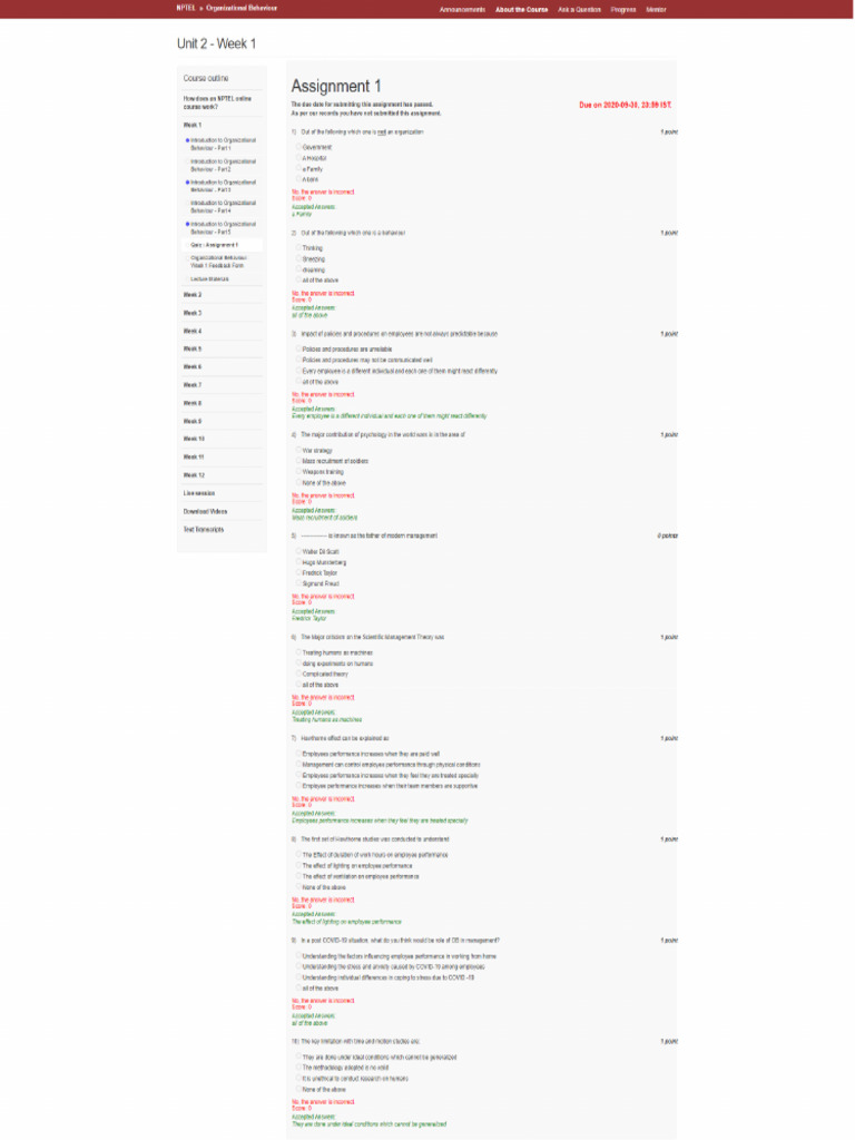 Organizational_2020_All_Assignments | PDF