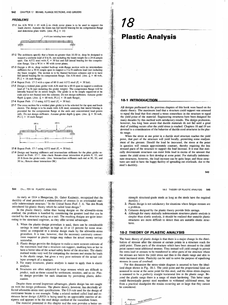 RN, k/2 0'awffi?AV : Plastic Analysis | PDF | Deformation (Engineering) | Yield (Engineering)