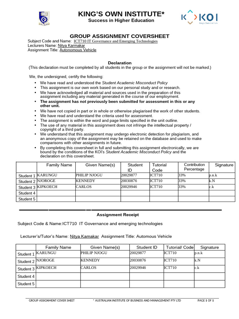 Assignment2 Autonomous Vehicle | PDF | Traffic Collision | Transport