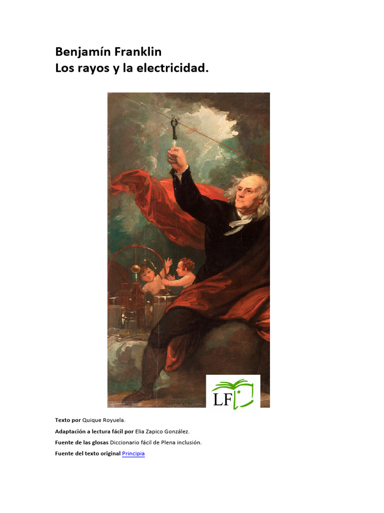 benjamin_franklin | PDF | Relámpago | Benjamin Franklin