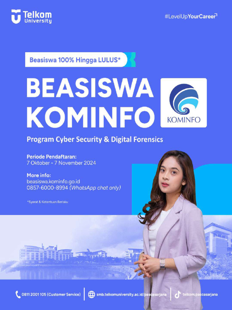 Brosur Beasiswa Kominfo Kelas Khusus - Univeritas Telkom | PDF