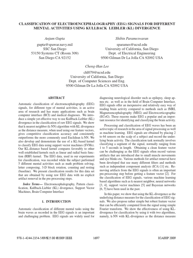 Classification of Electroencephalography (EEG) Signals For Different Mental Activities Using ...