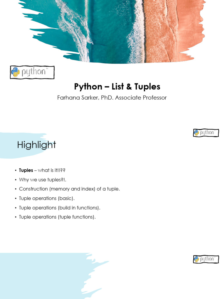 tuple | PDF | Bracket | Programming Paradigms