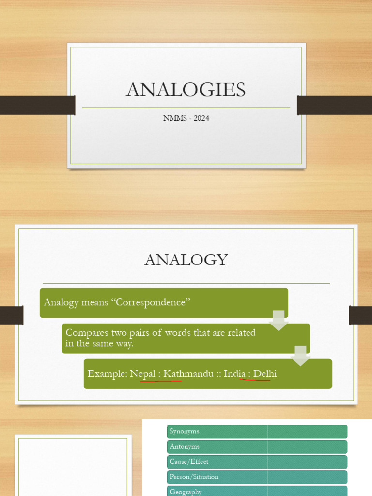 ANALOGIES | PDF