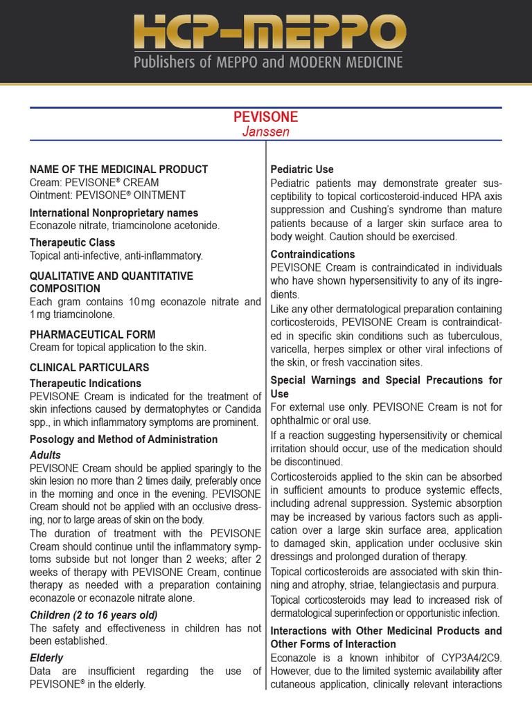 Econazole Nitrate Triamcinolone Acetonide Prescribing Information | PDF ...