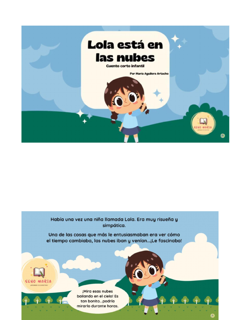 Guia de Actiivida Del Cuento Lola Esta en Las Nubes | PDF