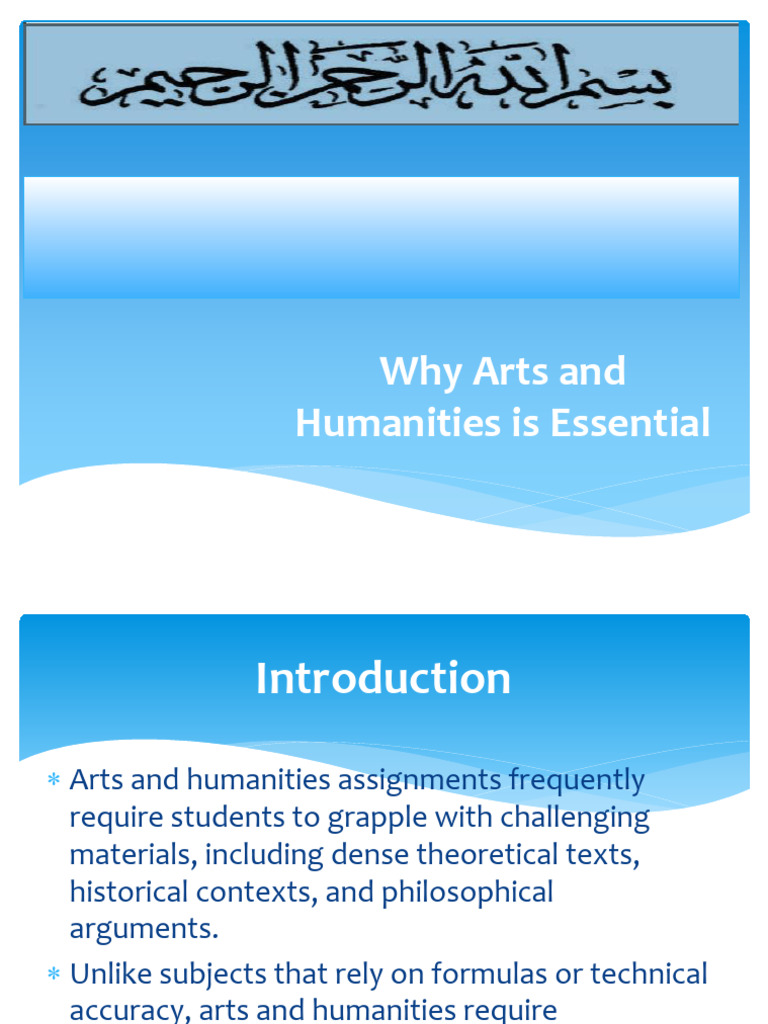 Why Arts and Humanities Is Essential | PDF | Humanities | Sociology