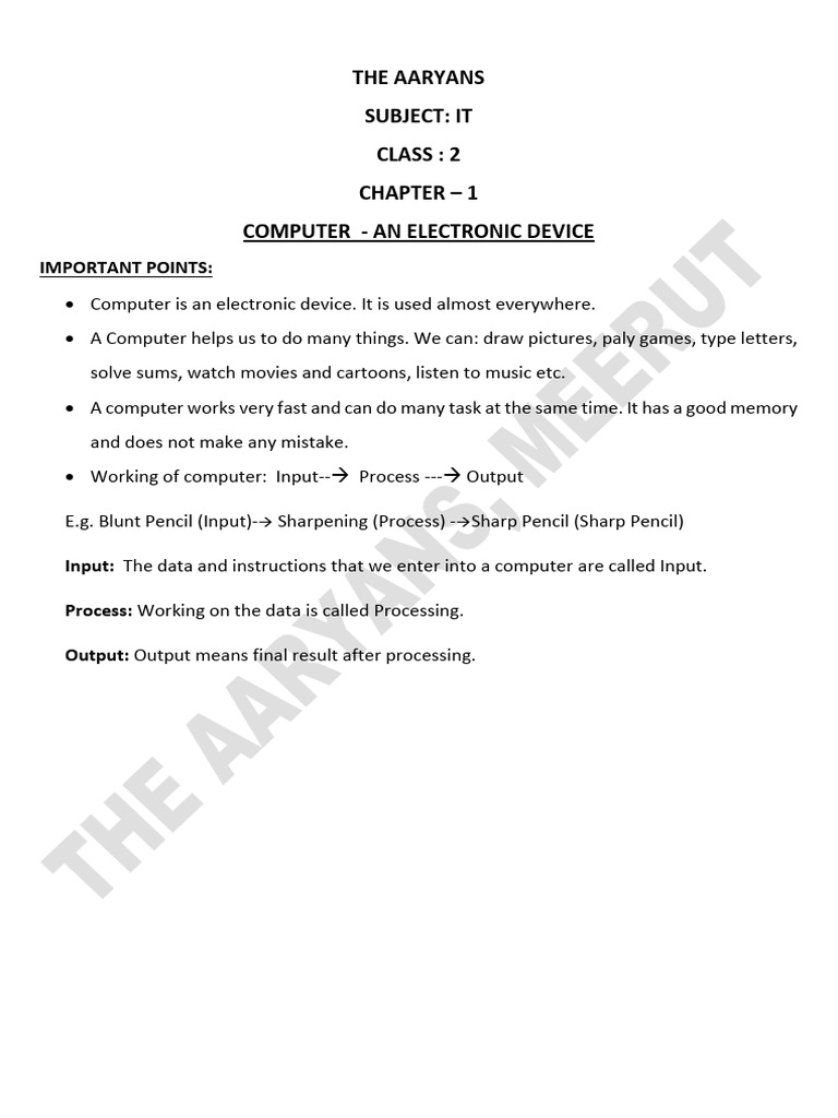 109class II It | PDF | Input/Output | Computer Hardware