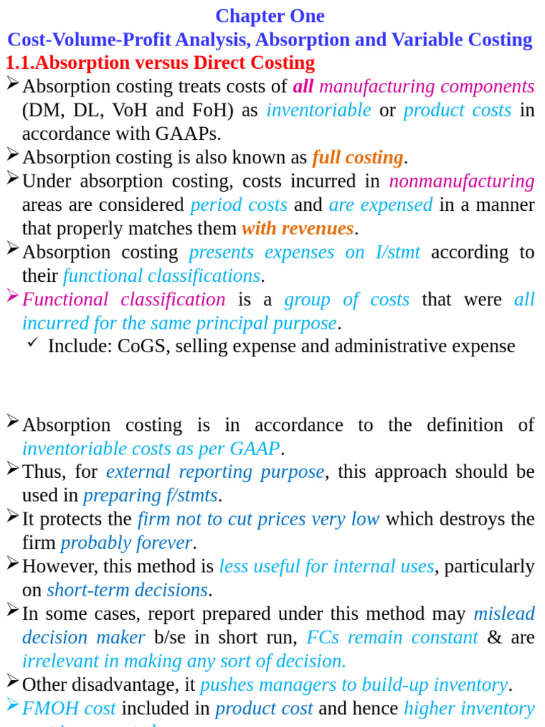 Manufacturing Components: Inventoriable Product Costs | PDF | Business ...