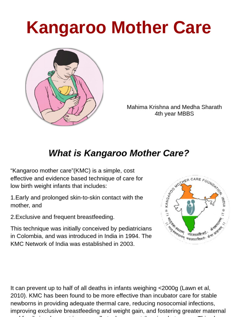 Kangaroo Mother Care | PDF | Parenting | Pediatrics