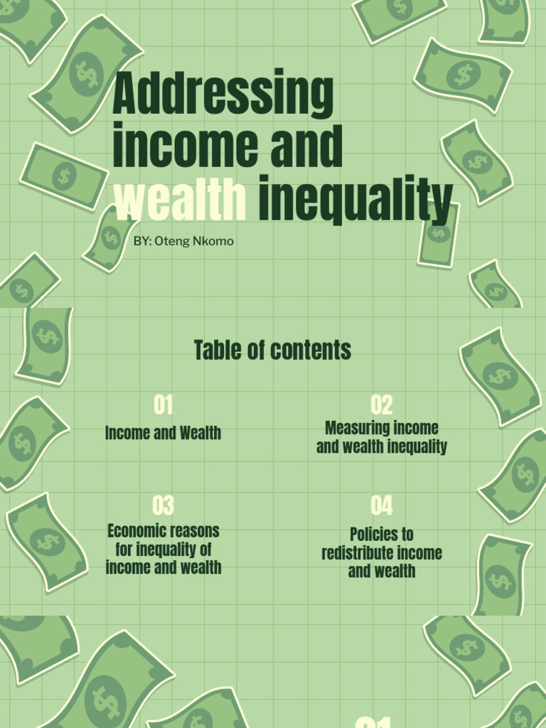 INCOME AND WEALTH INEQUALITY | PDF | Taxes | Gini Coefficient