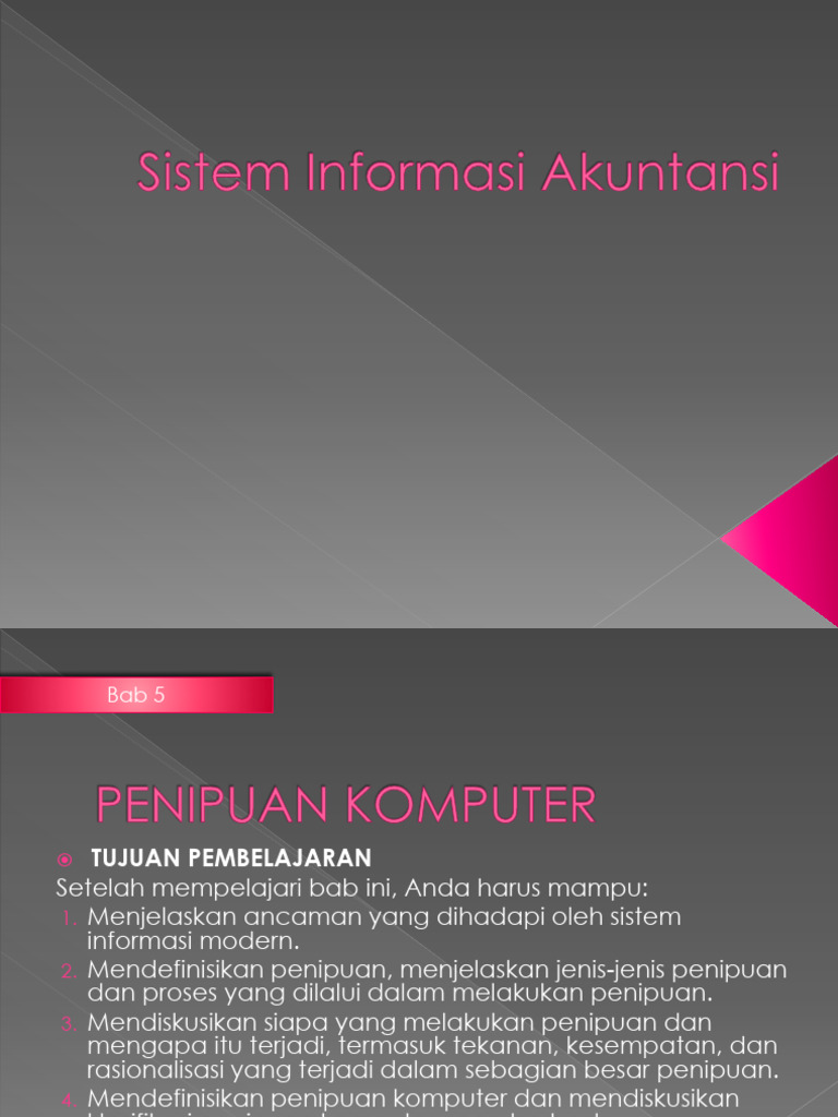 SIA E13 - Romney - Bab 05 Penipuan Komputer | PDF | Ilmu Sosial | Hukum