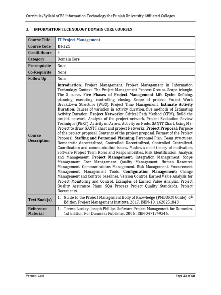 DI321 | PDF | Project Management | Computing