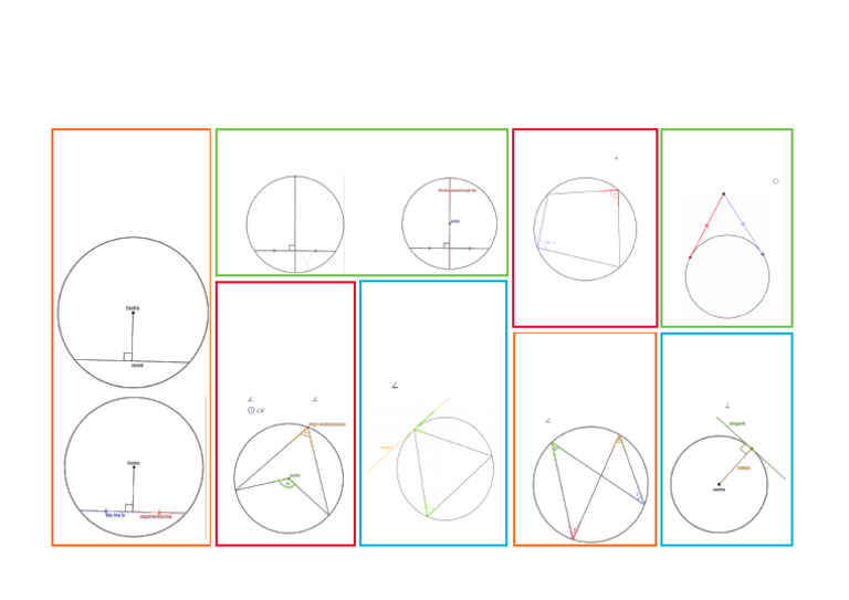 Euclidean Geometry Rules in A3 | PDF | Circle | Perpendicular