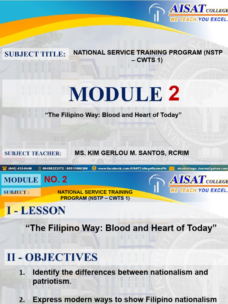 EGV - Module2-NSTP 1 | PDF | Philippines | Flag