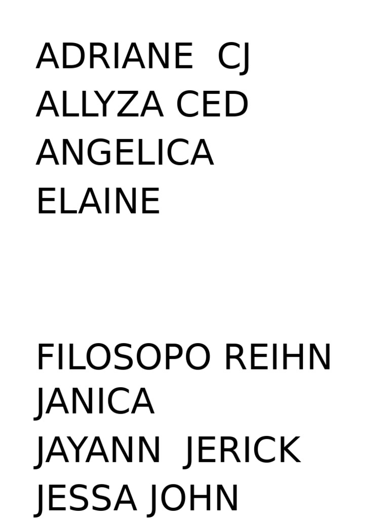 10 - Narra Names | PDF