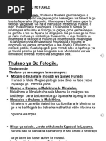 Maele Le Maelana A Basotho | PDF