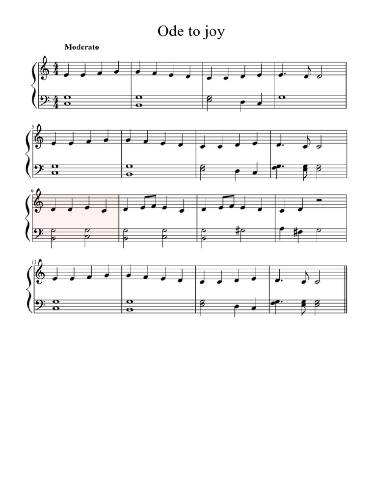 Ode To Joy | PDF