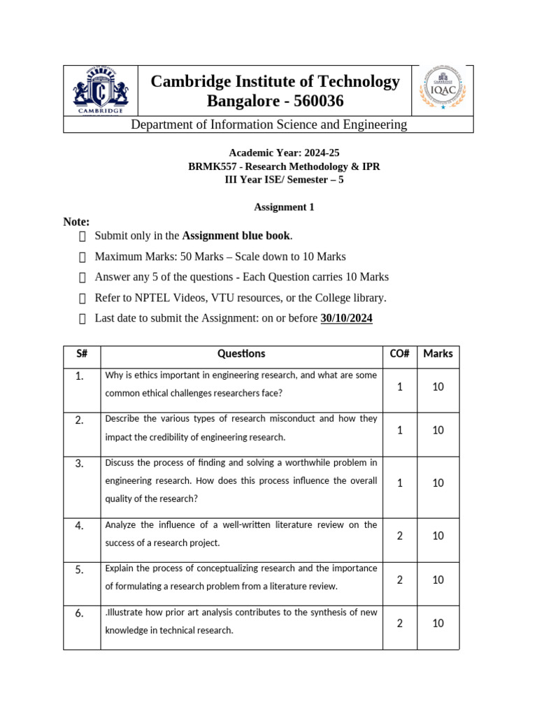 RMIPR Assignment 1 | PDF