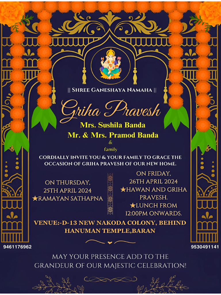 Home ? Inauguration Invitation | PDF