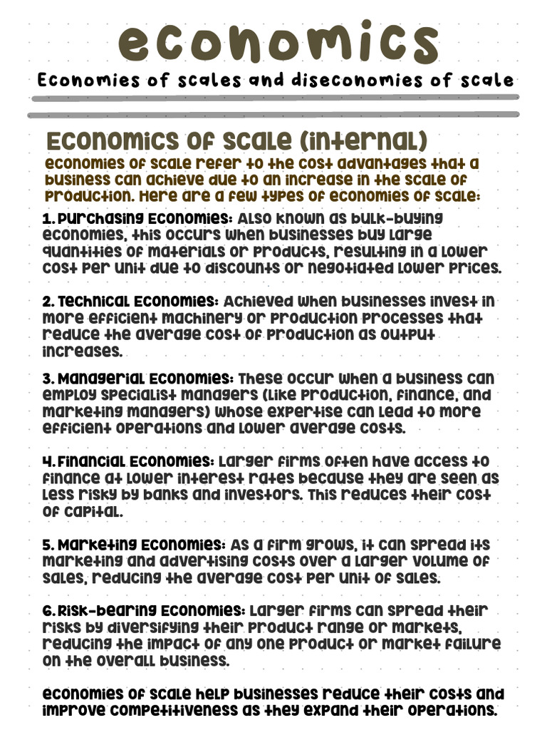 Understanding Economies of Scale | PDF | Economies Of Scale | Average Cost