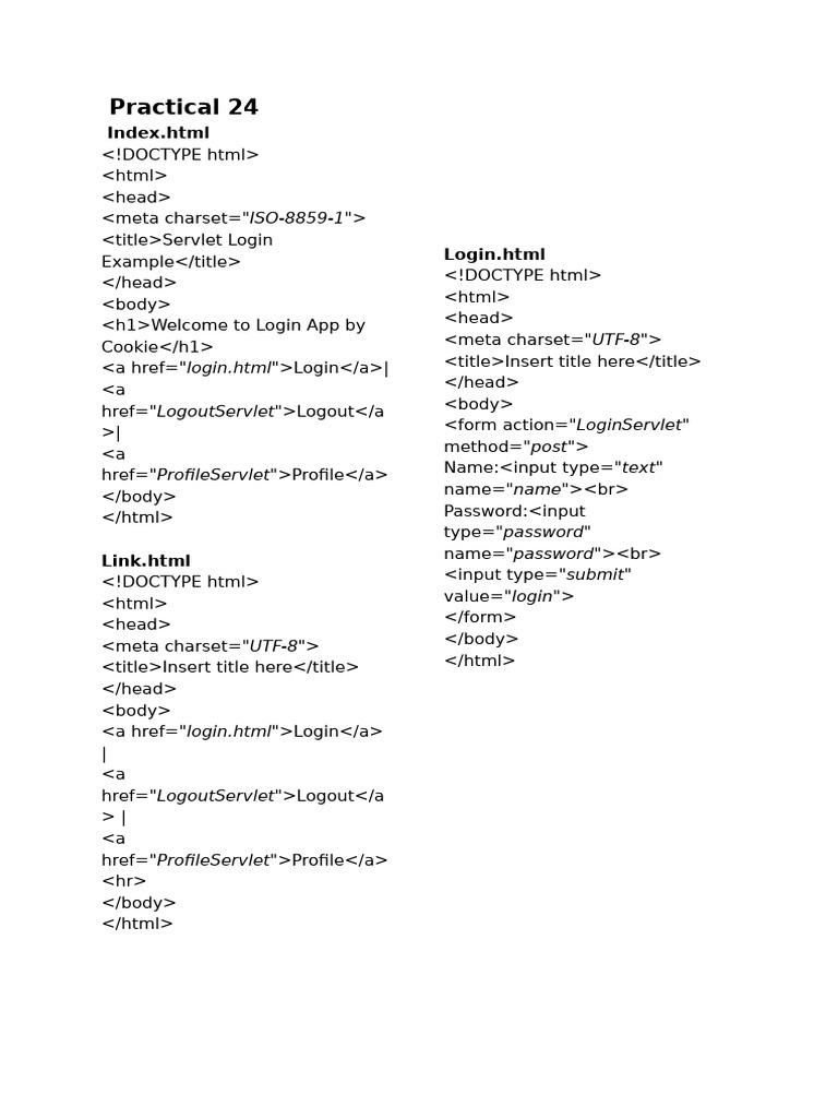 Practical 24 Ajp Cookies | PDF | Java Platform | Java Enterprise Platform Practical 24 Ajp Cookies | PDF | Java Platform | Java Enterprise Platform