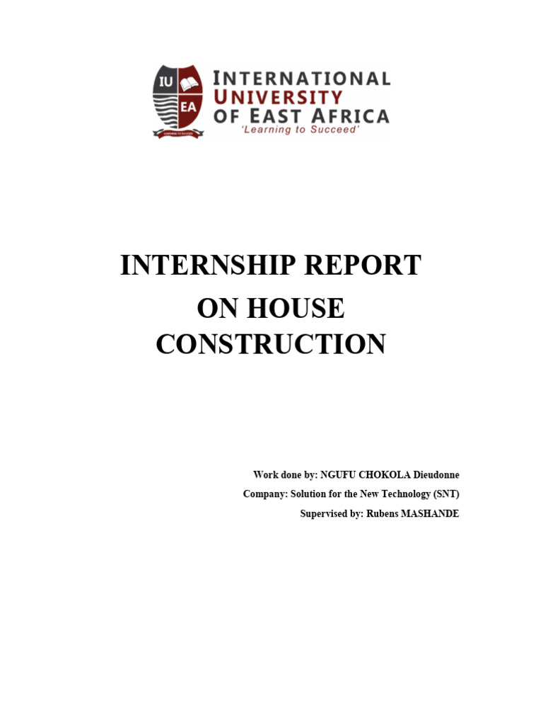Internship Report Pdf Concrete Masonry