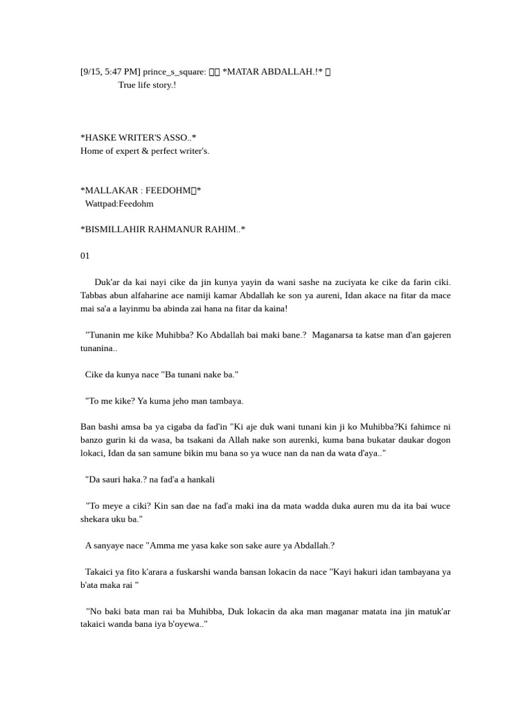 Matar Abdallah | PDF