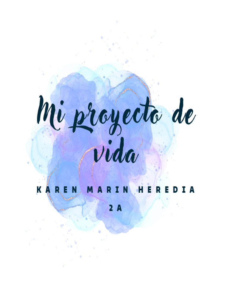 Mi Proyecto de Vida | PDF | Autoestima | Sicología