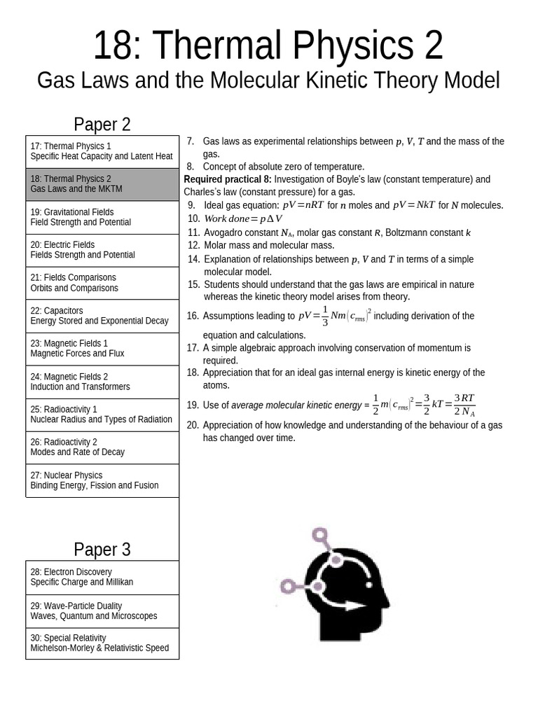 18.-Thermal-Physics-2---SOLUTIONS | PDF | Gases | Mole (Unit)
