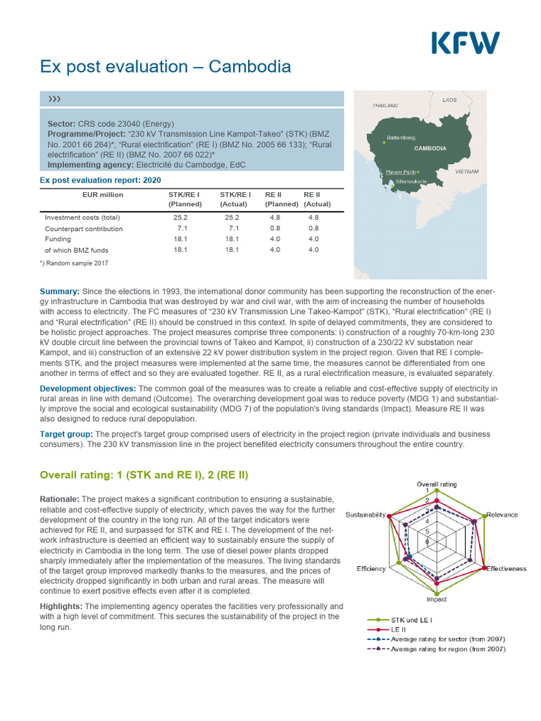 Cambodia Energy Infrastructure Evaluation | PDF | Electrical Grid ...