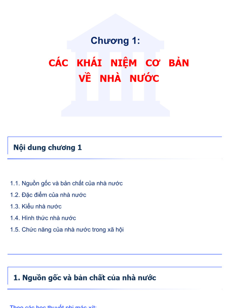 Chuong 01 Cac Khai Niem Co Ban Ve Nha Nuoc | PDF