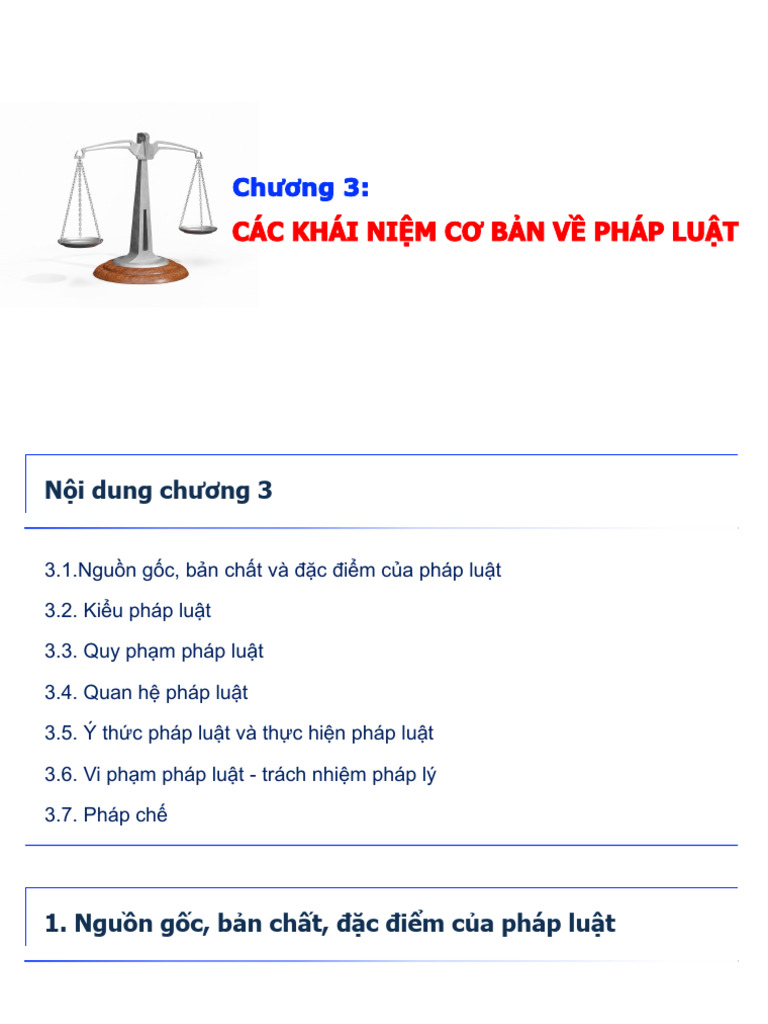 Chuong 03 Cac Khai Niem Co Ban Ve Phap Luat | PDF