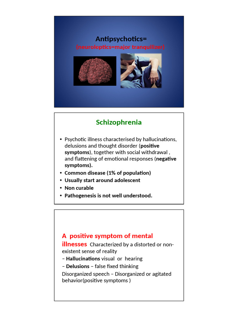 Understanding Antipsychotics and Schizophrenia | PDF | Antipsychotic ...