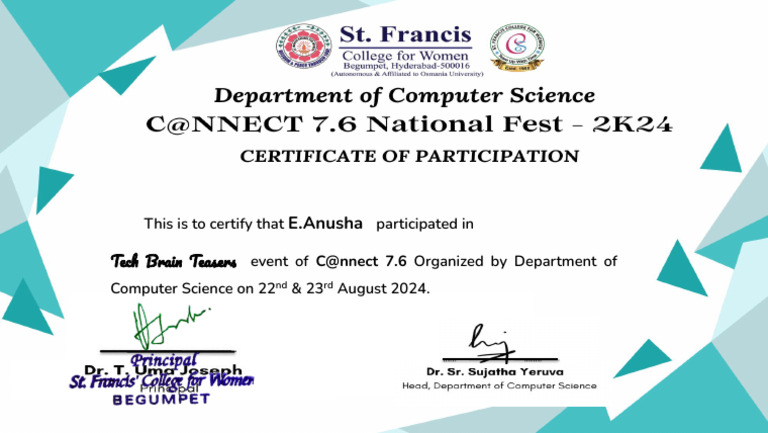 Tech Brain Teasers E Certificate | PDF