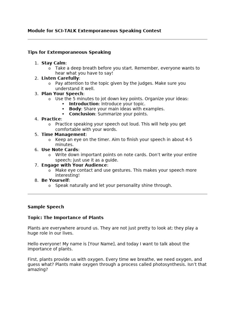 Module For SCI Talk | PDF | Agriculture | Foods