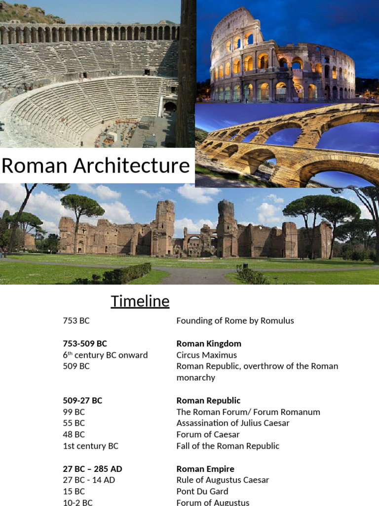 6) Roman Architecture | PDF | Ancient Rome