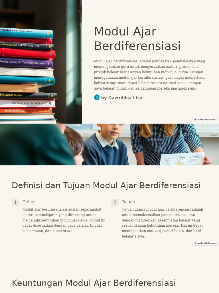 Modul Ajar Berdiferensiasi | PDF