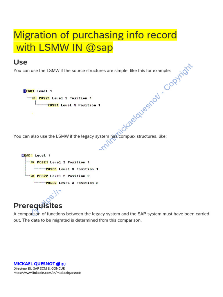GU_SAP ECC_Migration of Purchasing Info Record | PDF | Information Technology Management ...