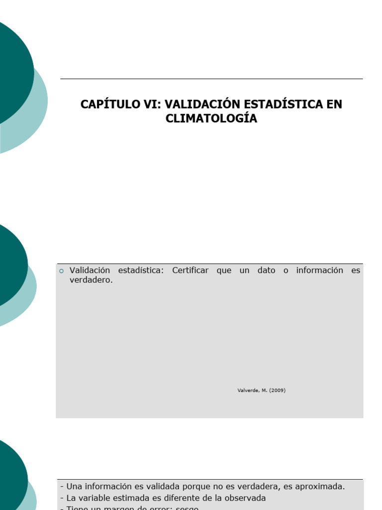 CAP VI VALIDACIÓN ESTADISTICA | PDF | Diferencia | Mediana