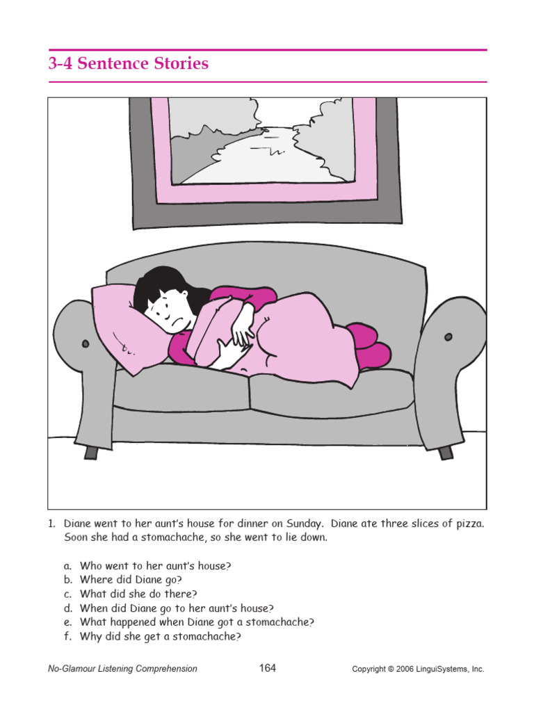 3-4 Sentence Stories for Comprehension | PDF