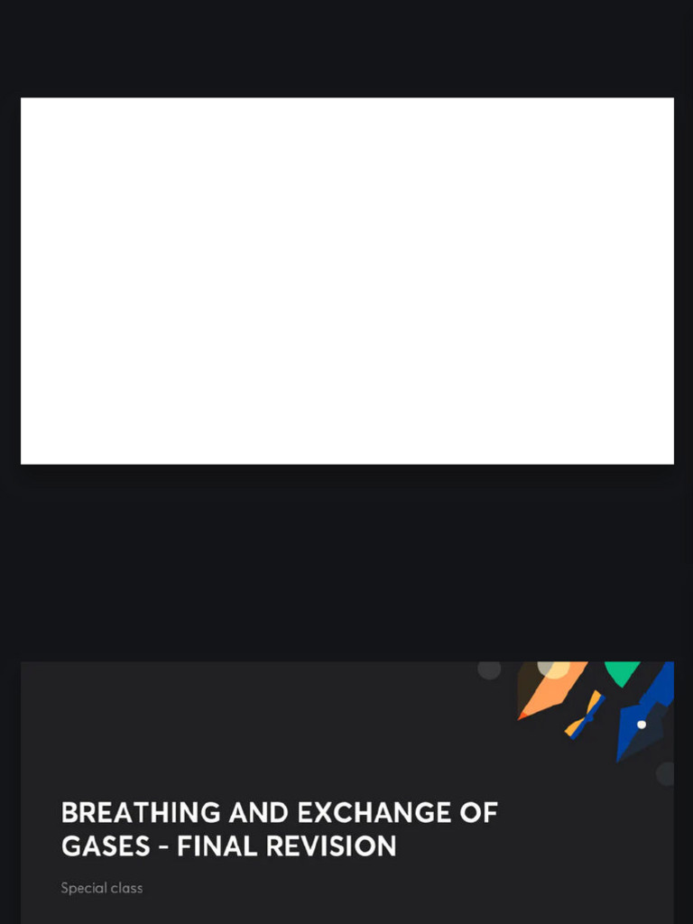 Breathing & Exchange of Gases - Final Revision | PDF Breathing & Exchange of Gases - Final Revision | PDF