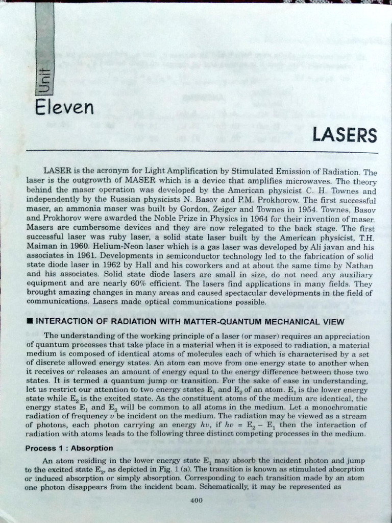 Laser Physics | PDF