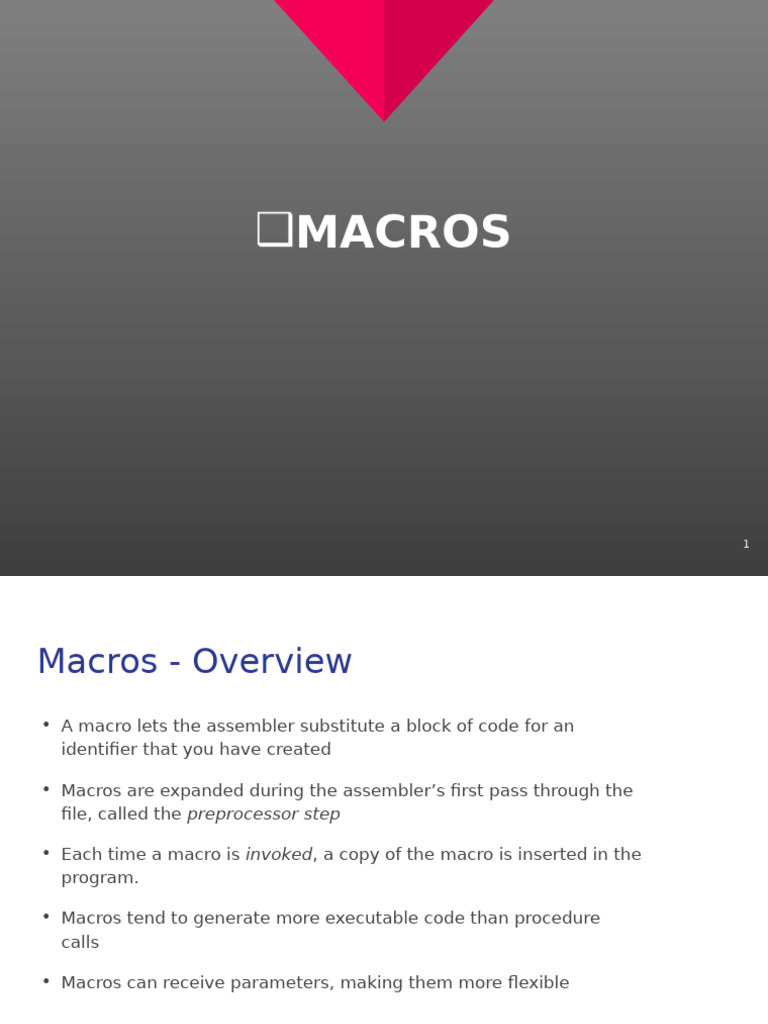 Lec9 Macros Pdf Macro Computer Science Assembly Language