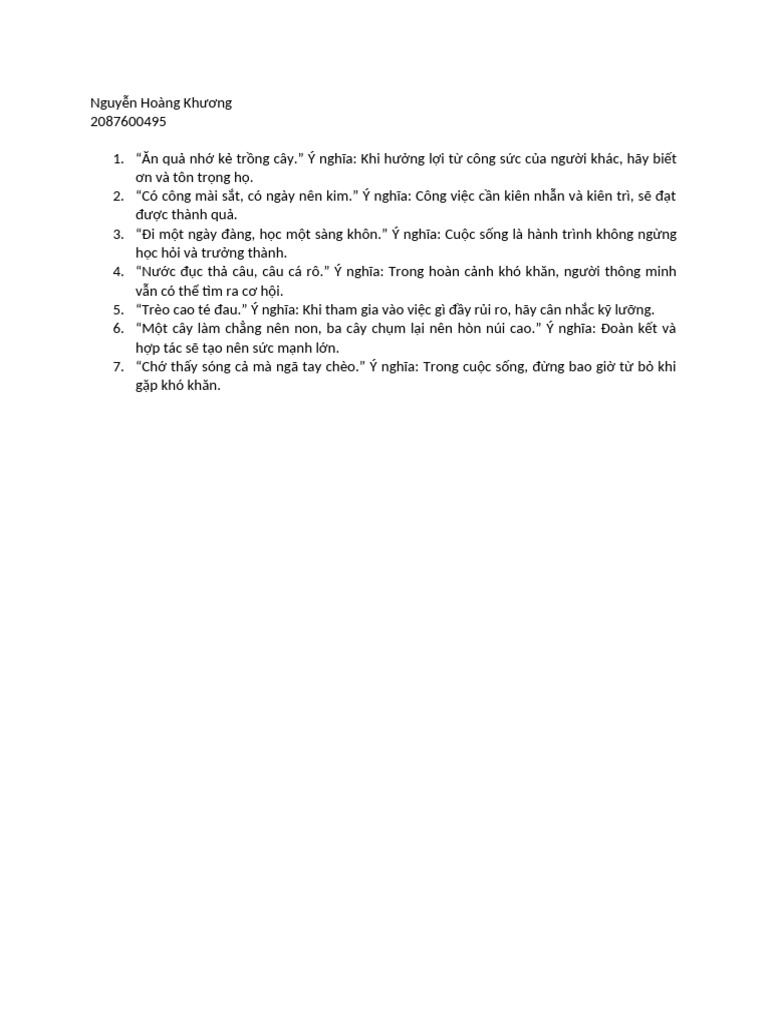 ca dao tuc ngu | PDF