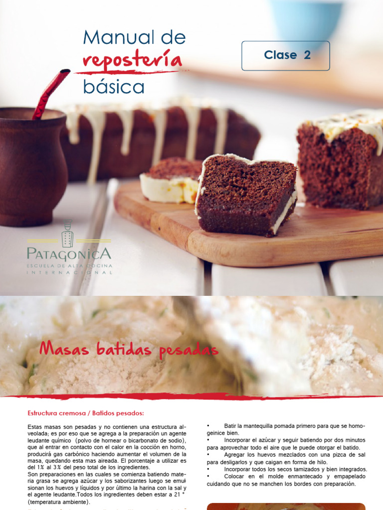 Clase 2 - Manual de Repostería Básica | PDF | Cocinando | Pasteles