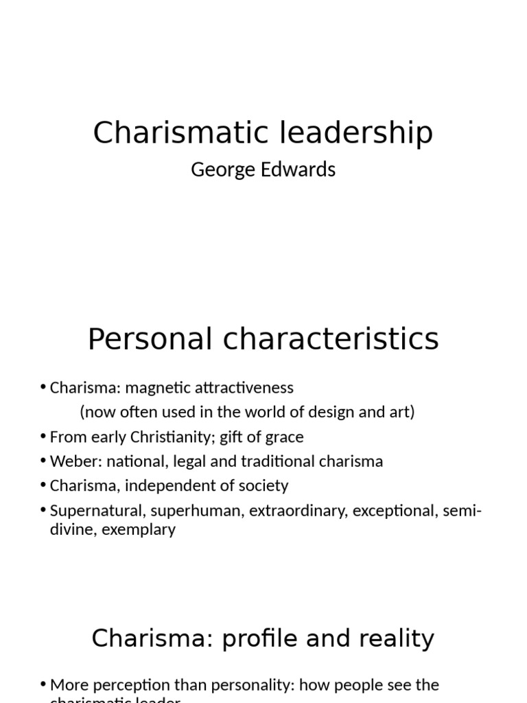 Political Leadership Charisma George Edwards | PDF | History
