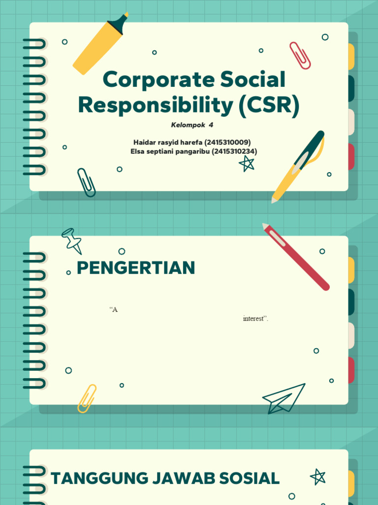 Corporate Social Responsibility (CSR) | PDF