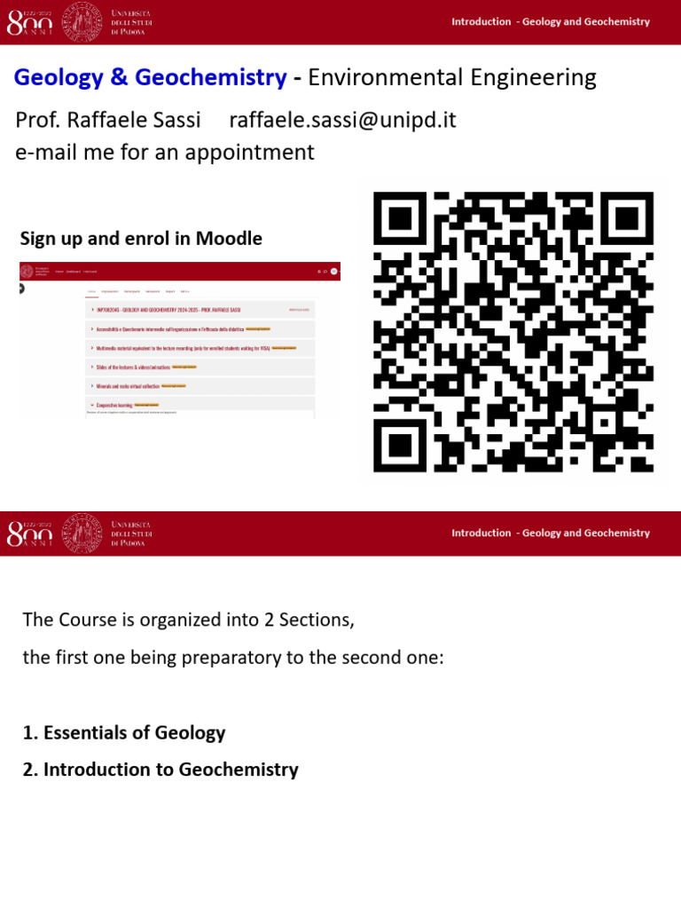 Intro To The Course - Moodle | PDF | Geology | Earth Sciences