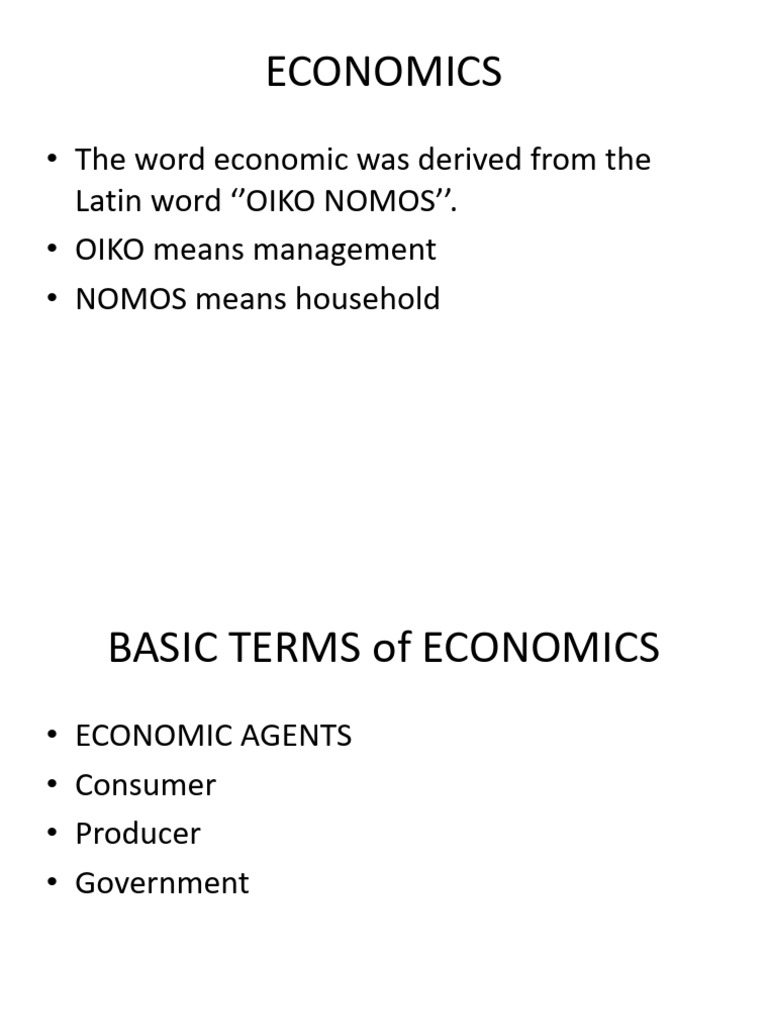 Key Concepts in Economics Explained | PDF | Demand | Goods